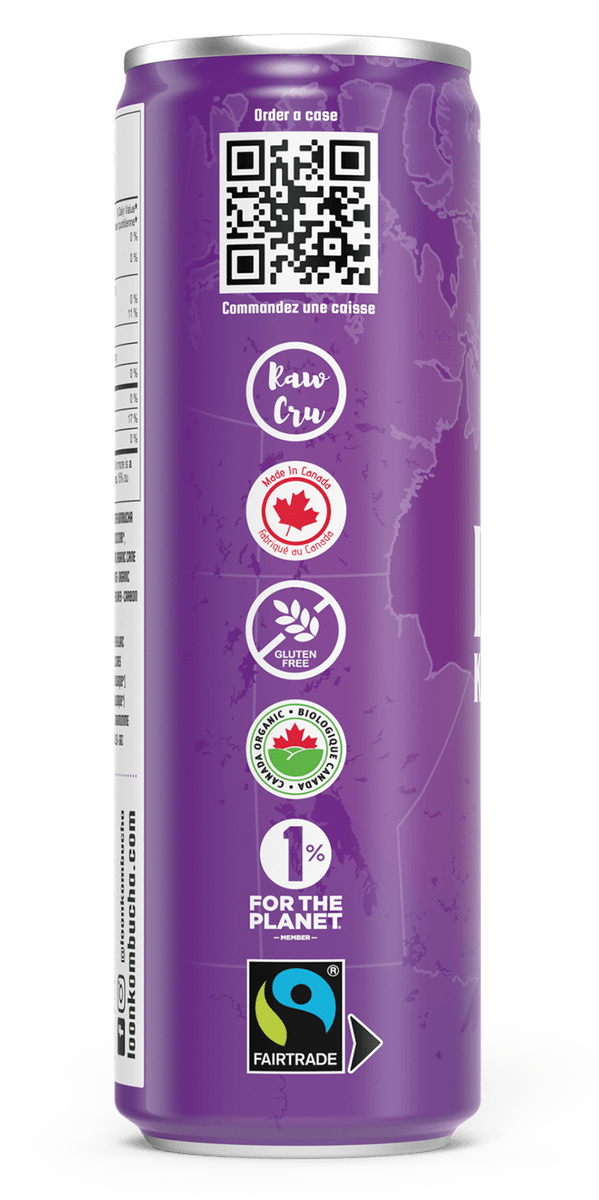 Violet Lemongrass Kombucha Cases For Delivery Loon Kombucha